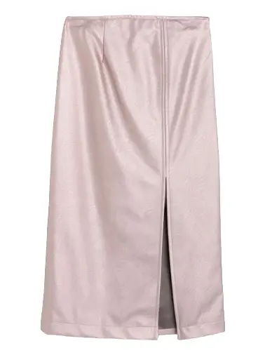 CIRCUS HOTEL Coated Flared Midi Skirt - Pink