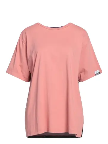 GOLDEN GOOSE Cotton T-shirt With Print - Salmon Pink