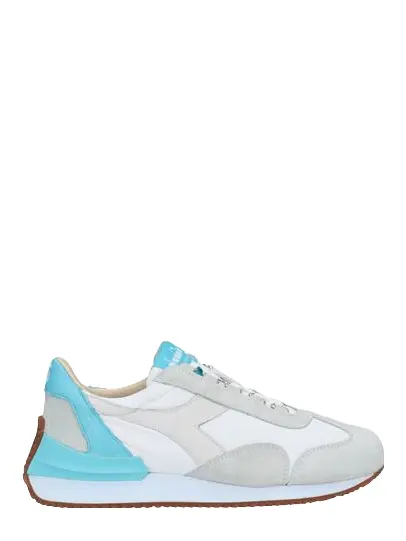 DIADORA Sneakers Size Leather, Textile Fibers - White