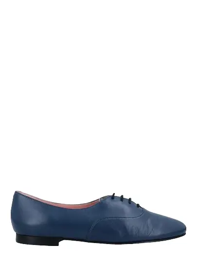 POLLINI Leather Lace-up Shoes - Blue