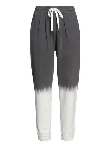 Pinko Two-tone Embroidered Cotton Fleece Track Pants - Grey
