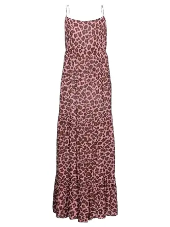 SOLOTRE Leopard-print Maxi Dress - Pink