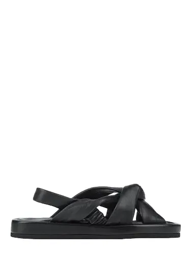 STRATEGIA Soft Leather Sandals - Black