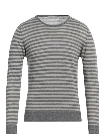 Alpha Studio Striped Linen Sweater - Beige