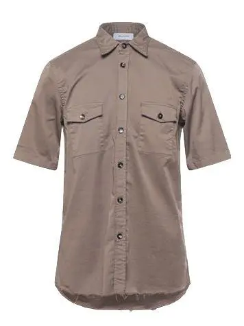 AGLINI Shirt Size Cotton, Elastane - Beige