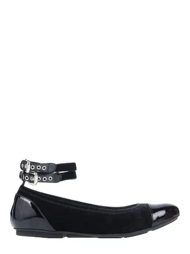 Hogan Leather Ballet Flats - Black