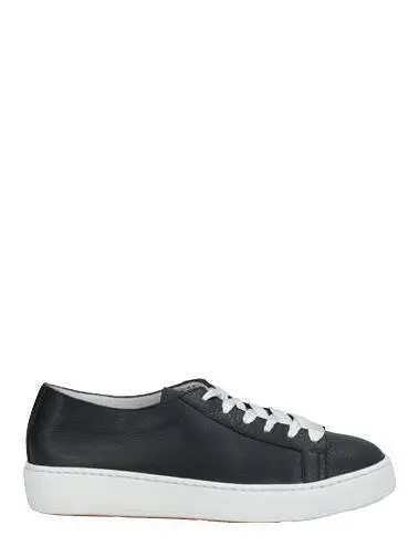 Santoni Leather Low-top Sneakers - Black