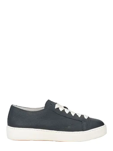 Santoni Leather Low-top Sneakers - Navy