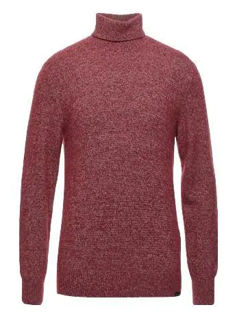 BROOKSFIELD Turtleneck Knit Top - Brick