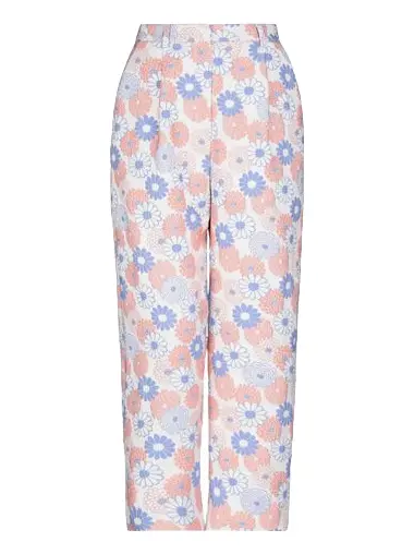 Kenzo Floral-print Straight-leg Pants - White