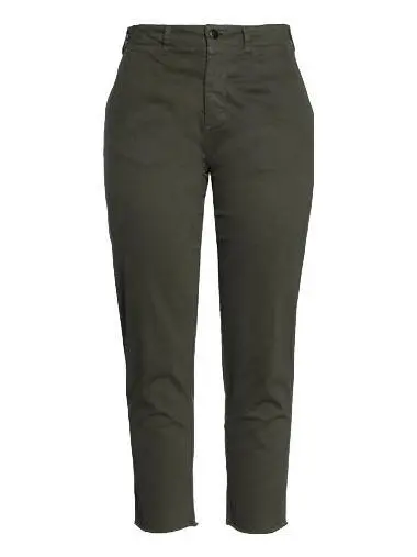 EMMA & GAIA Tapered Gabardine Pants - Green