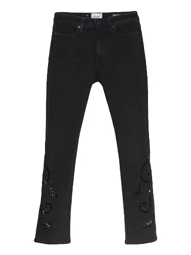 DONDUP Straight-leg Jeans With Embroidery - Black