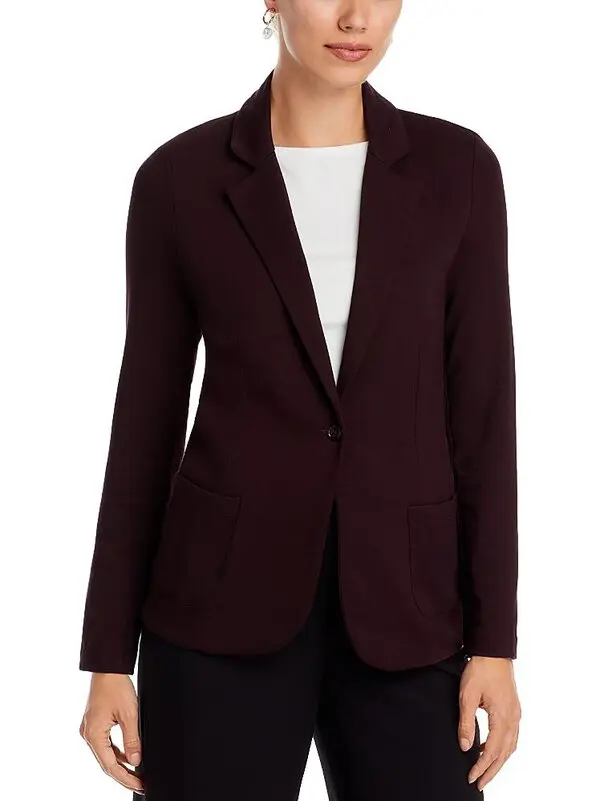 Majestic Filatures Knit Blazer - Aubergine
