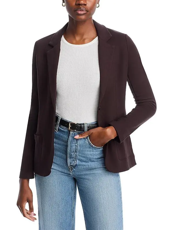 Majestic Filatures Knit Blazer - Coffee