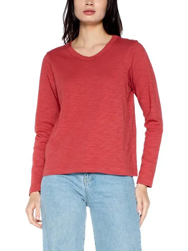 Wilt Long Sleeve Top - Brick