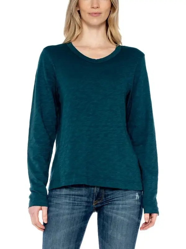 WILT CLOTHING Long Sleeve Crewneck Tee - Malachite