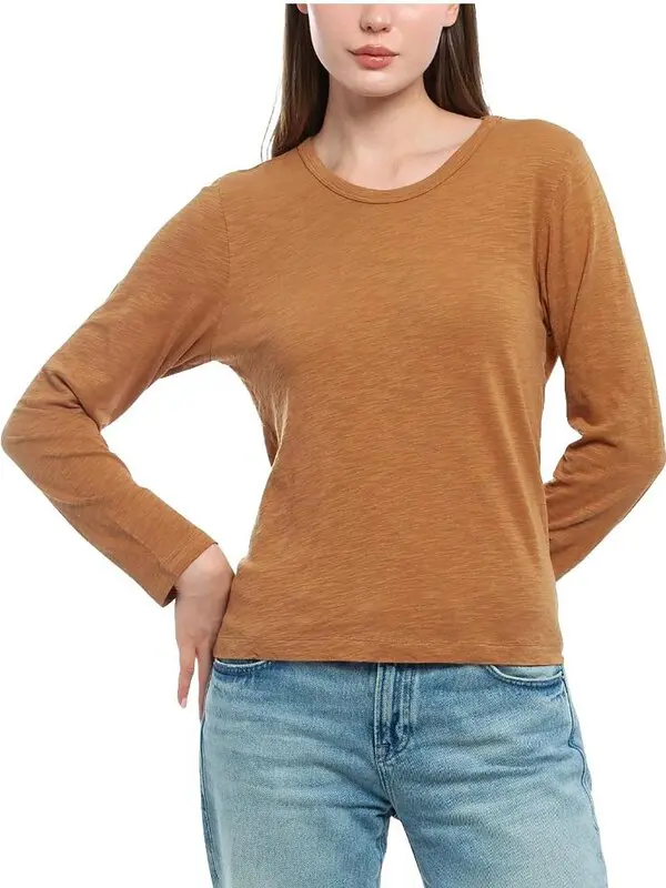 Wilt Long Sleeve Top - Medium Brown