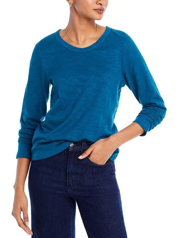 WILT CLOTHING Long Sleeve Crewneck Tee - Teal