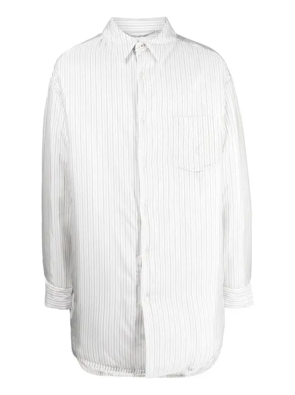 MAISON MARGIELA Striped Padded Shirt - White