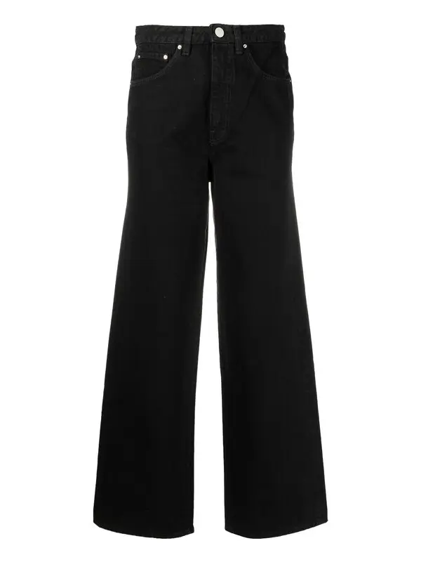 TOTEME High-waisted Flared Jeans - Black