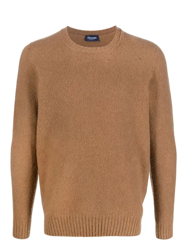 DRUMOHR Crew-neck Wool Jumper - Brown