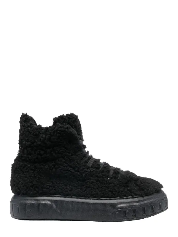 Casadei Ecosheep Lace-up Combat Boots - Black