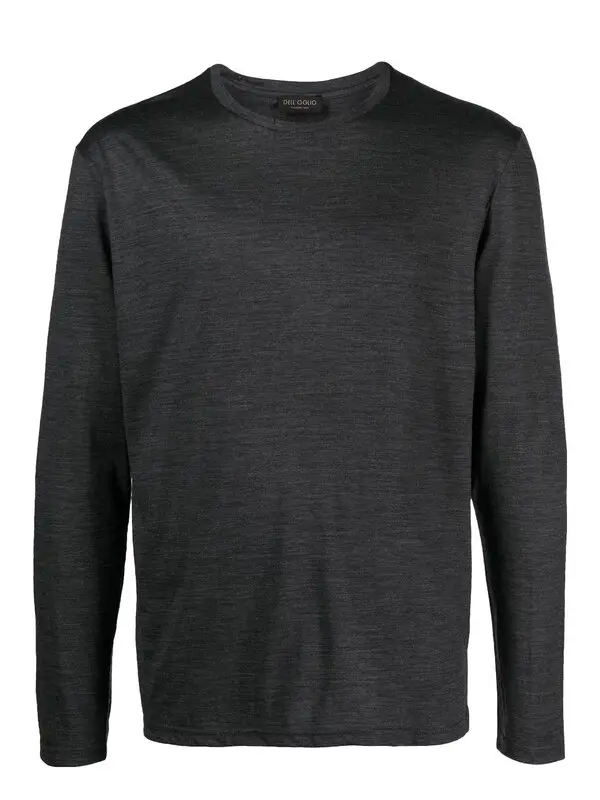 DELL'OGLIO Long-sleeved T-shirt - Grey