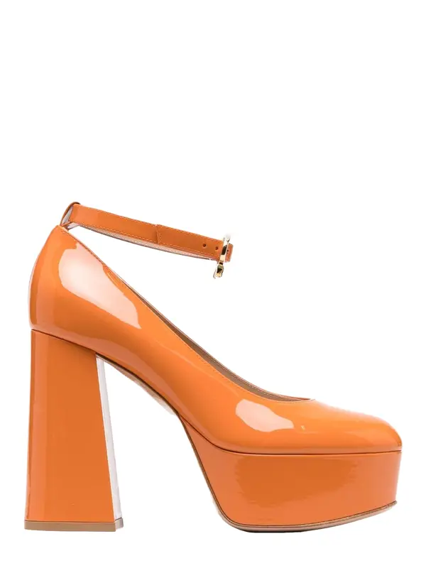 GIANVITO ROSSI 120mm Platform Pumps - Orange