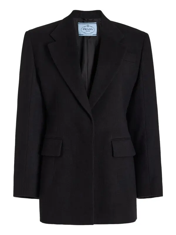 Prada Single-breasted Blazer - Black