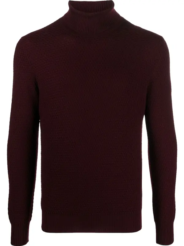Tagliatore Roll-neck Jumper - Red