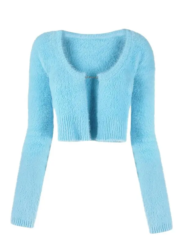 Jacquemus La Maille Neve Long Sleeve Cardigan - Blue