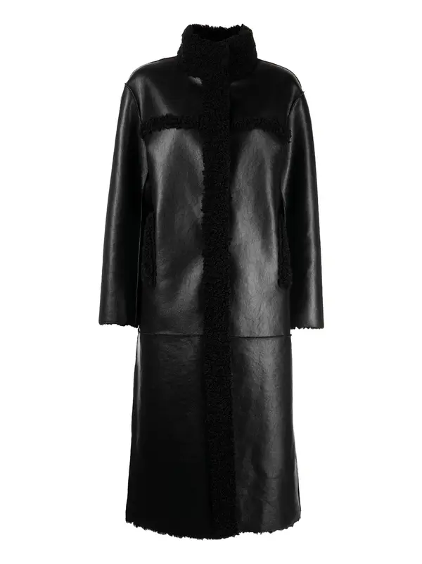 Apparis Tilly Reversible Faux Shearling Coat - Black