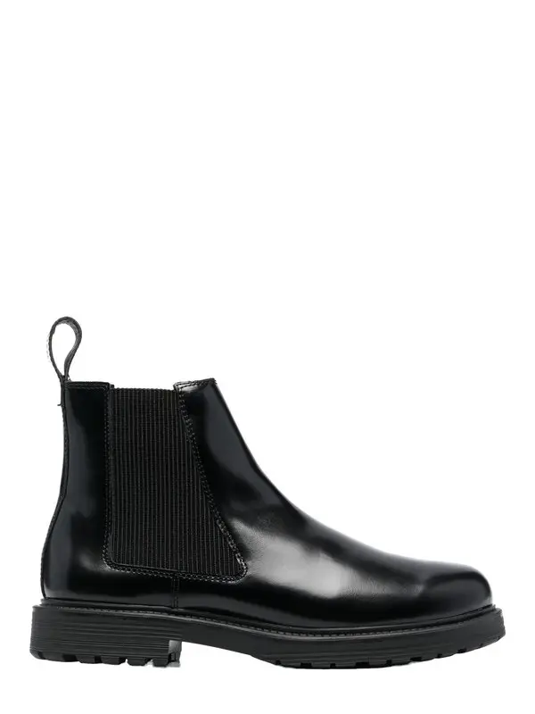 Diesel Leather Ankle Boots - Black