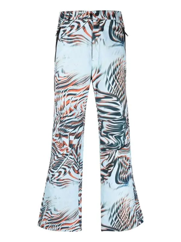 DIESEL® Optical-print Canvas Pants - Blue