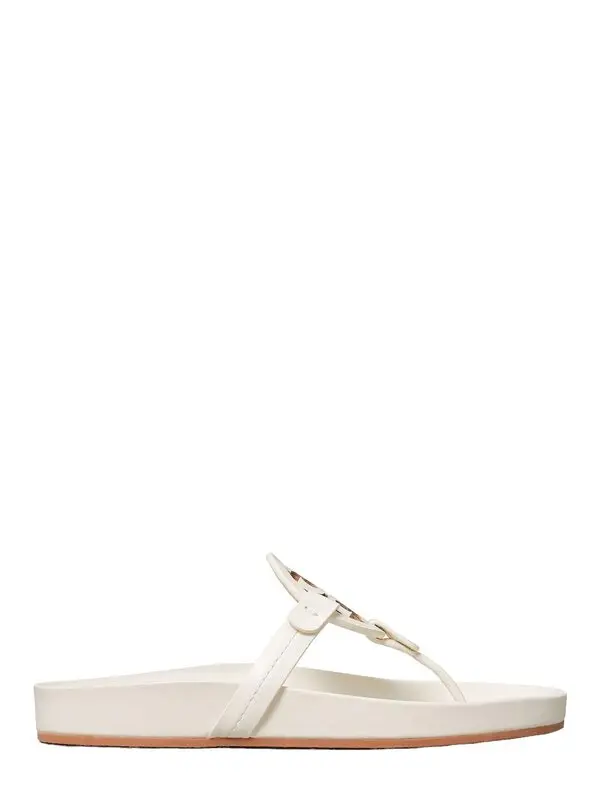 Tory Burch Miller Cloud Leather Sandals - White