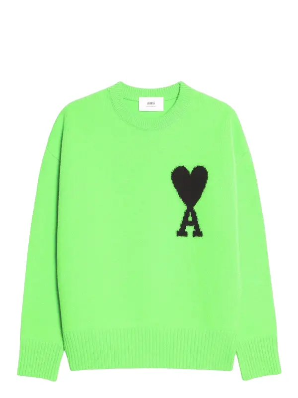 Ami De Coeur Wool Jumper - Green