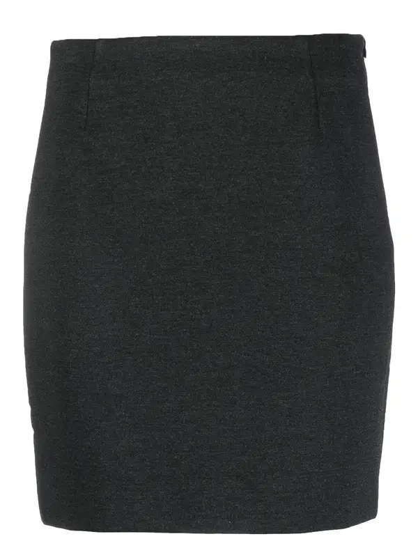 LARDINI Fitted Mini Skirt - Grey