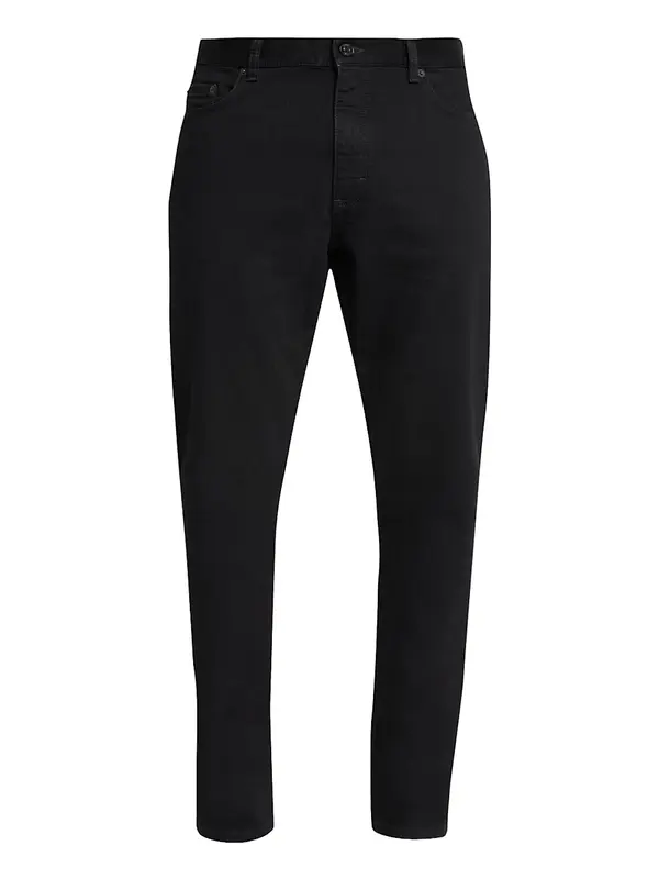 Zegna 5-pocket Straight Leg Pants - Black Solid