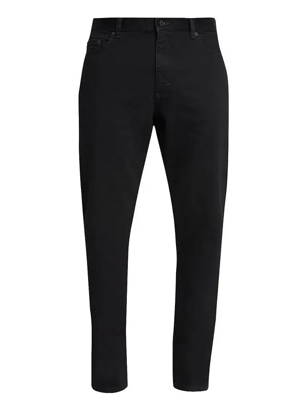 Zegna 5-pocket Straight Leg Pants - Black Solid