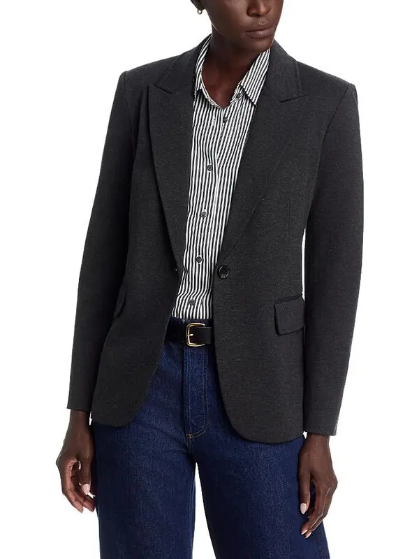 Kobi Halperin Collette Double Knit Blazer - Dark Grey