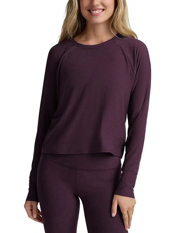 Beyond Yoga Featherweight Daydreamer Pullover - Eggplant