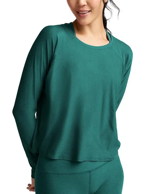 Beyond Yoga Featherweight Daydreamer Pullover - Teal Sea Heather