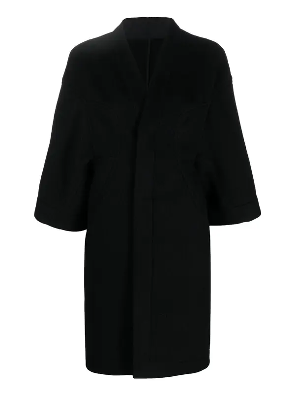 Rick Owens Wool-blend Coat - Black