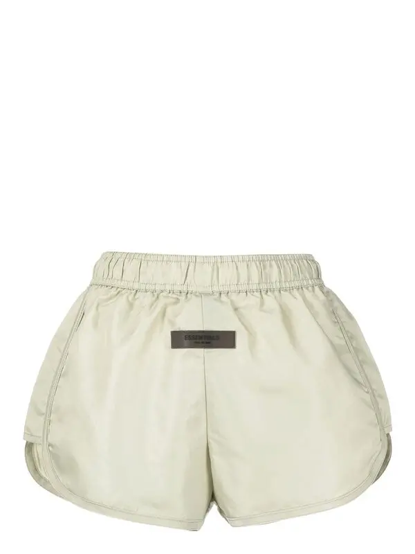 Fear Of God Logo-patch Mini Shorts - Green