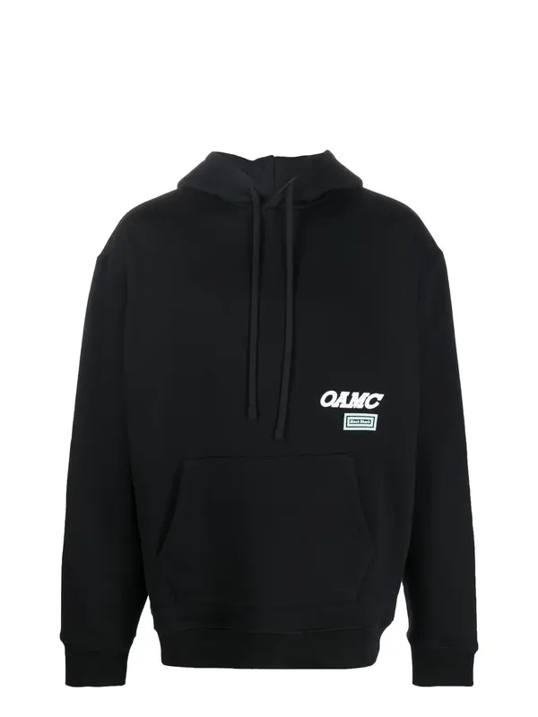 OAMC Logo-print Hoodie - Black