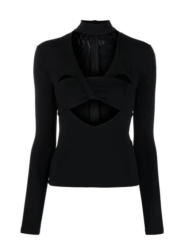 AMBUSH Cut-out Detail High-neck Top - Black