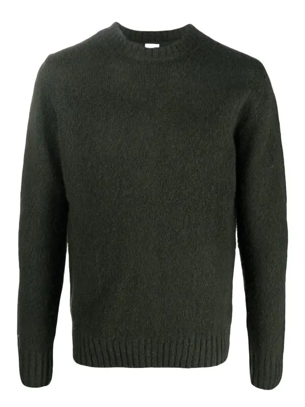 Aspesi Crew Neck Wool Jumper - Green