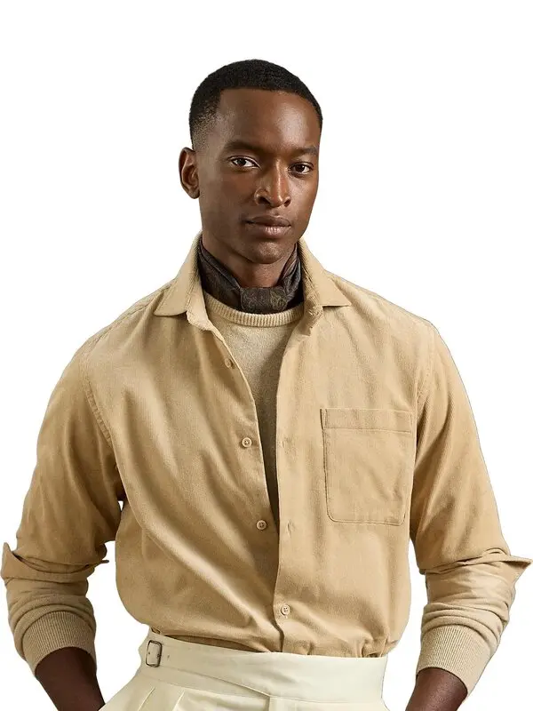 Ralph Lauren Fine-wale Corduroy Shirt - Champagne