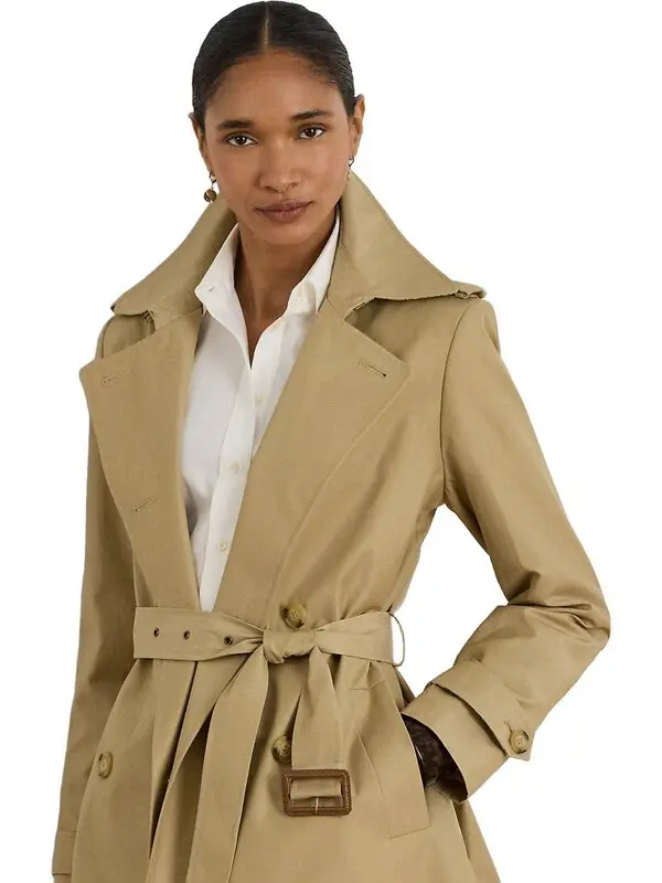 Ralph Lauren Double-breasted Cotton-blend Trench Coat - Birch Tan
