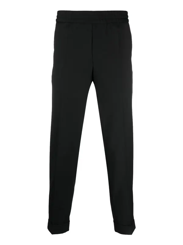 Filippa K Terry Cropped Tapered Trousers - Black